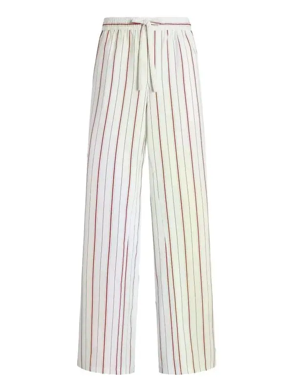 Dolce & Gabbana Striped Drawstring Trousers - White