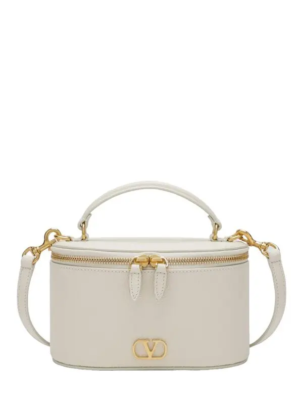 Valentino Garavani Vlogo Signature Mini Vanity Bag - White