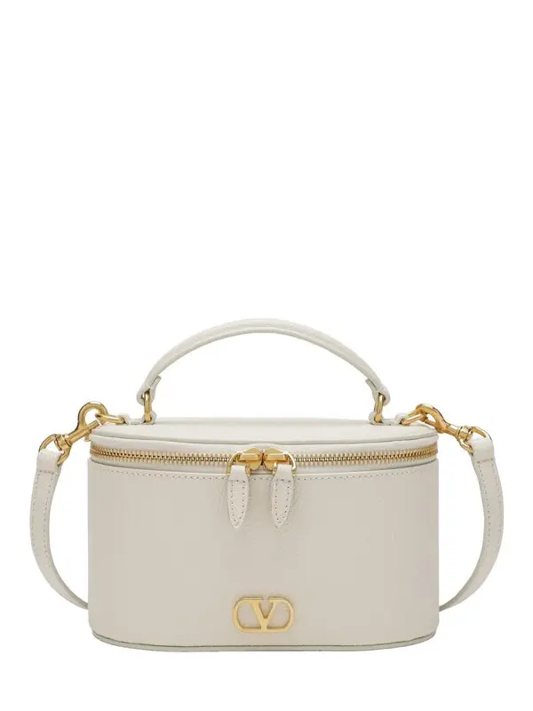 Valentino Garavani Vlogo Signature Mini Vanity Bag - White