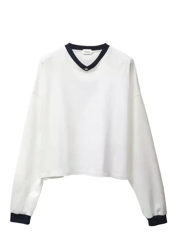 Versace V-neck Top - White