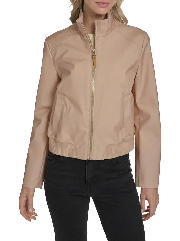 Cole Haan Bomber Rain Jacket - Light Sand