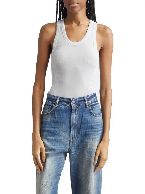 Acne Studios Fluid Rib Tank - Light Grey