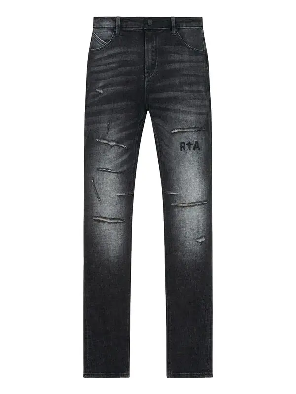 RtA Bryant Skinny Jeans - Distressed Grey