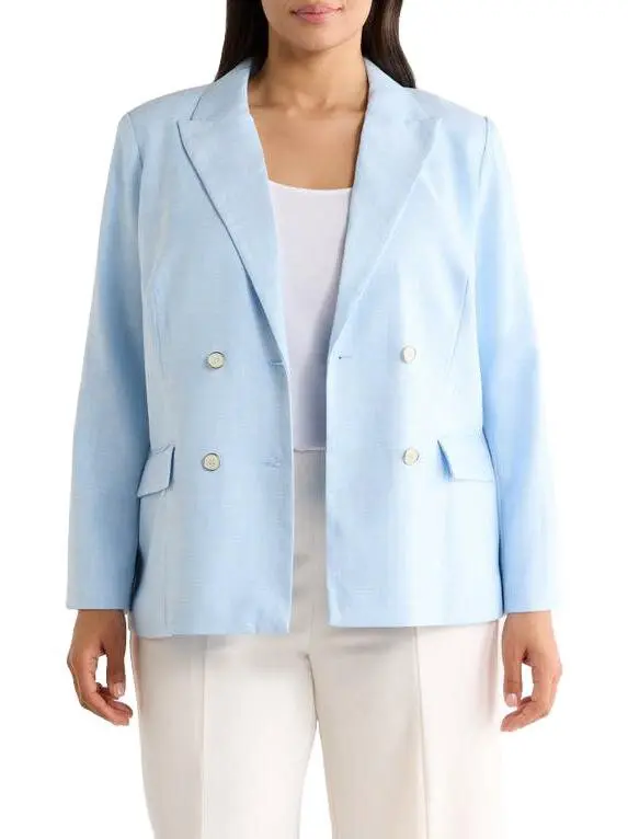Vince Camuto Double-breasted Jacket - Sky