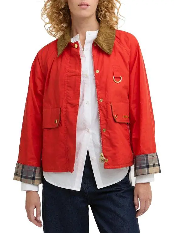 Barbour Mackworth Casual Jacket - Vermillion/dress