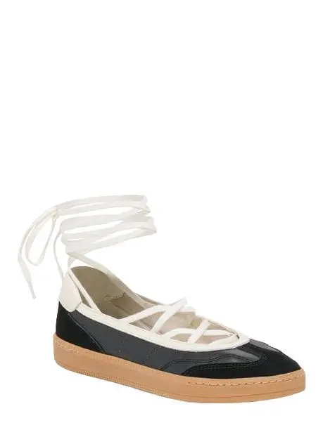 Dolce Vita Ankle Strap Sneakers - Black Leather