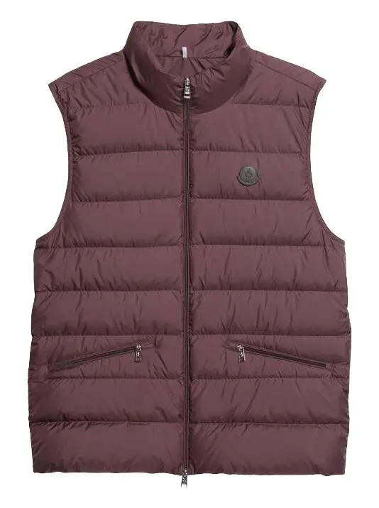 Moncler Lechtal Down Puffer Vest - Deepest Mauve