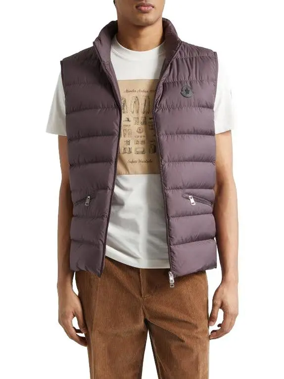 Moncler Lechtal Down Puffer Vest - Deepest Mauve