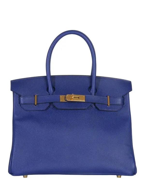 Hermès Bleu Electrique Epsom Birkin 30 - Blue
