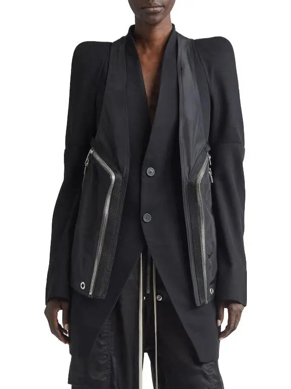 Rick Owens Temple Bauhaus Vest - Black