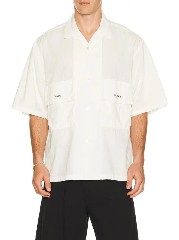 Undercover Pocket Shirt In White - Off White