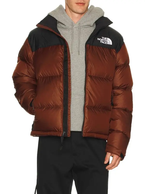 The North Face 1996 Retro Nuptse Jacket - Ember Soil & Tnf Black