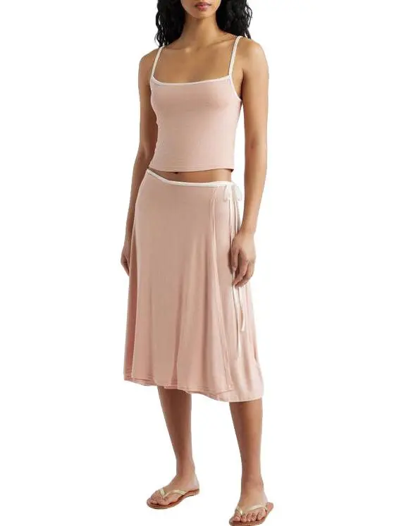 Free People Opal Tank & Skirt Set - Peach Light Combo