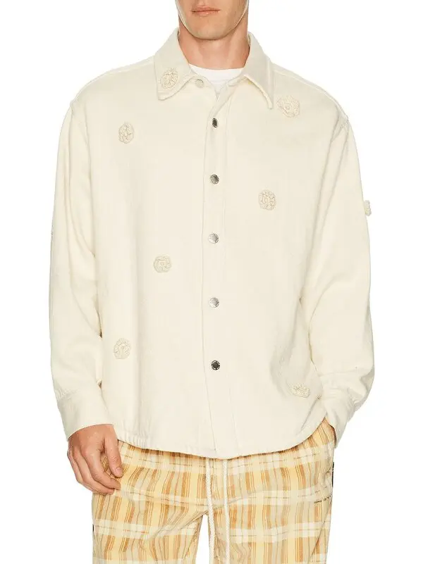 SONG FOR THE MUTE Daisy Shirt Jacket - Natural