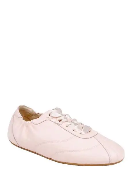 Badgley Mischka Wilmott Low Top Sneaker - Rose Leather
