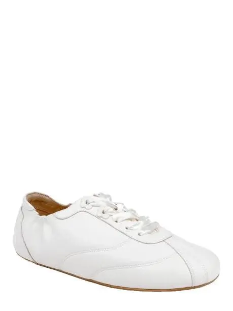Badgley Mischka Wilmott Low Top Sneaker - White Leather