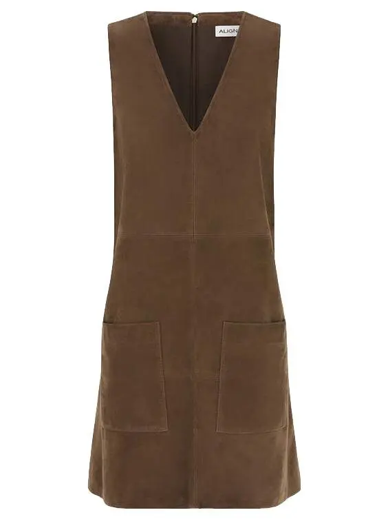 ALIGNE Piper Sleeveless Shift Dress - Brown