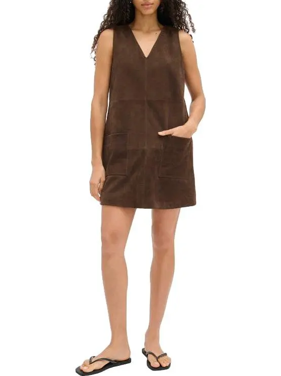 ALIGNE Piper Sleeveless Shift Dress - Brown