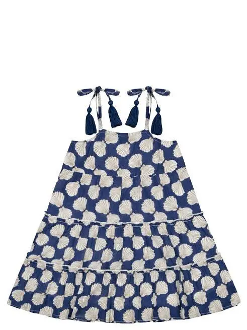 MER ST. BARTH Bella Sundress - Shell Beach Navy