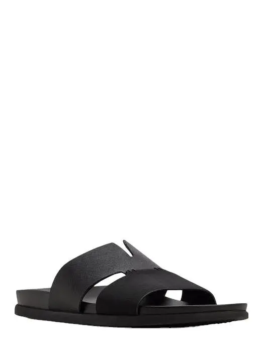 Aldo Leather Slide Sandal - Black