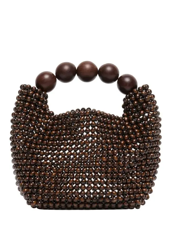 Dolce Vita Clover Bead Top Handle Bag - Chocolate