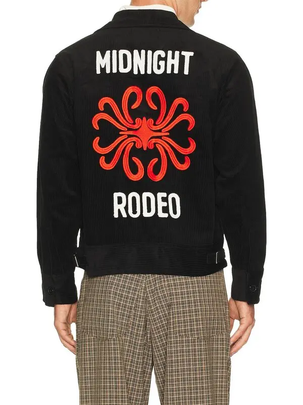 MIDNIGHT RODEO Cord Club Jacket - Black