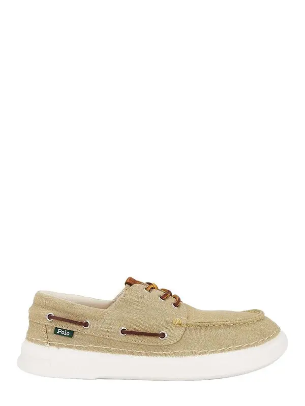 Polo Ralph Lauren Canvas Boat Shoe - Coastal Beige