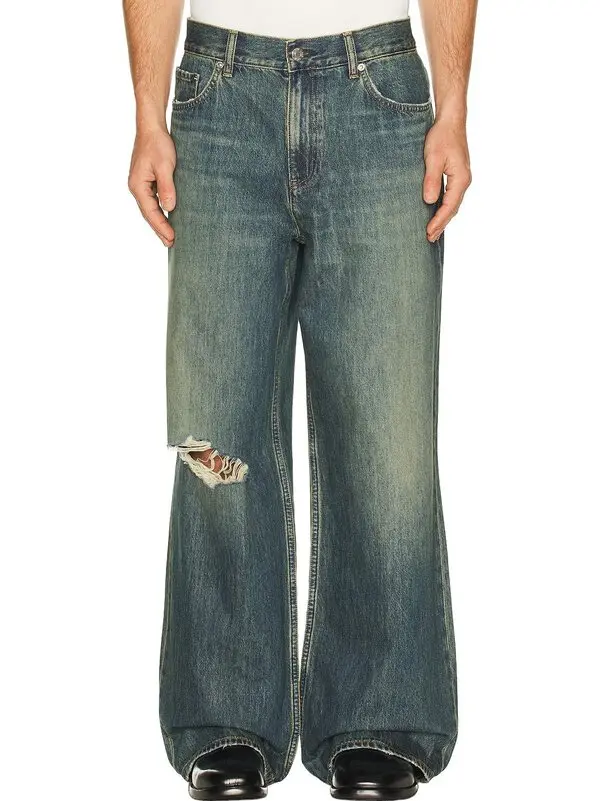 Helmut Lang Destroyed Denim - Tinted Vintage Blue