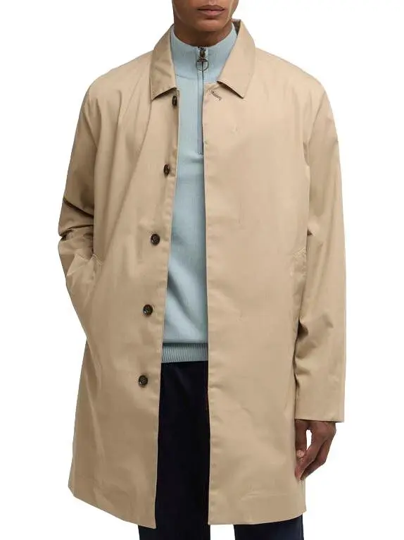 Barbour Rokig Waterproof Car Coat - Washed Stone/highland Lake