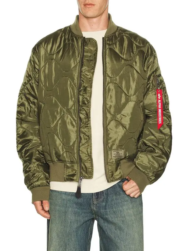Alpha Industries L-2b Relaxed Quilted Flight Jacket - Og Green