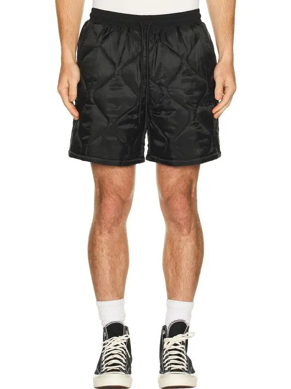 Alpha Industries Relaxed Quilted Short - Black