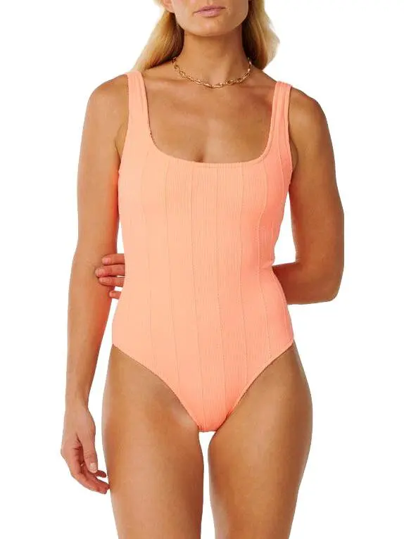 Rip Curl Vibe Surf Cheeky One-piece Swimsuit - Melon
