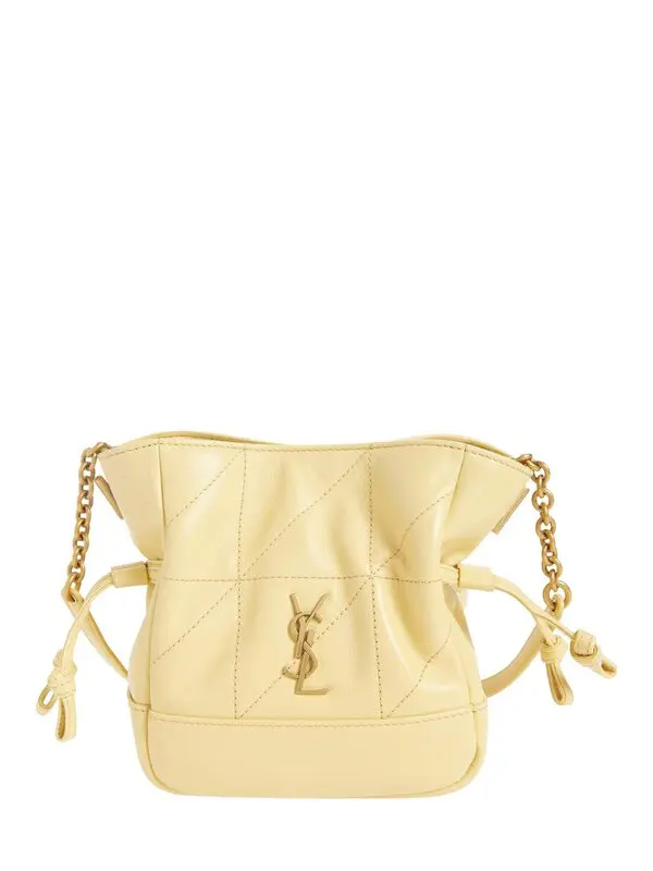 Saint Laurent Mini Jamie Leather Shoulder Bag - Soft Lemon