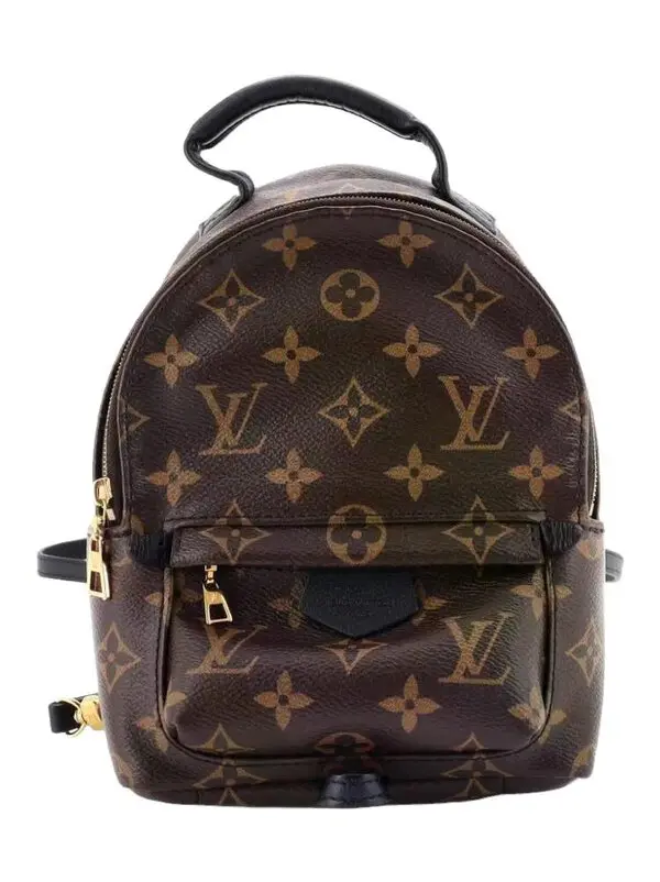 LOUIS VUITTON Palm Springs Monogram Canvas Mini Backpack - Brown