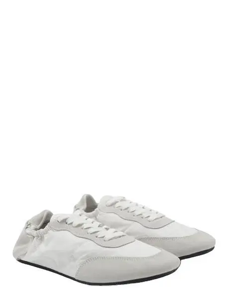 Mango Leather Sneakers - White