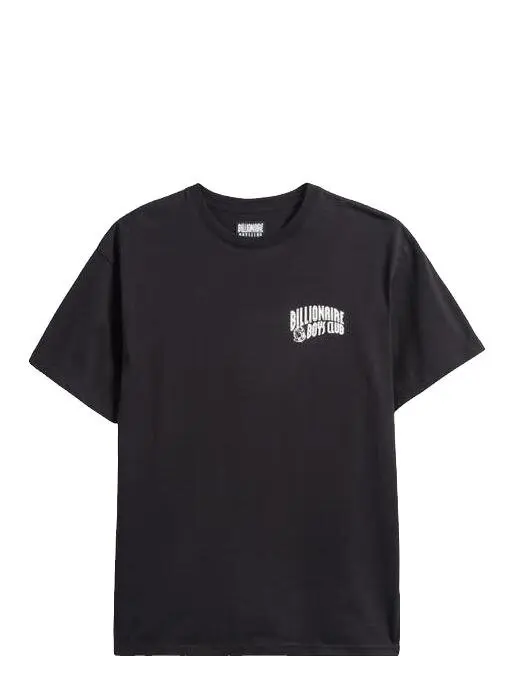 BILLIONAIRE BOYS CLUB Curve Logo Short Sleeve Graphic T-shirt - Black