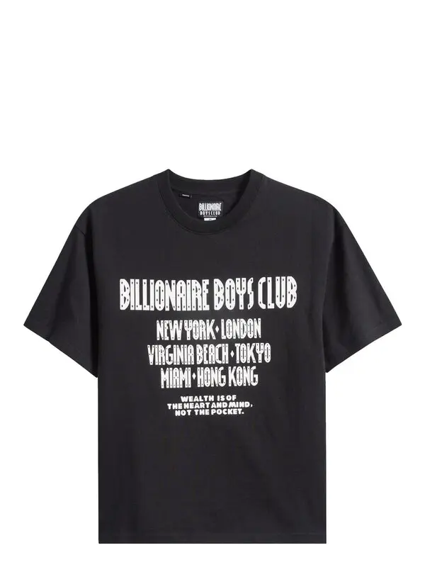 BILLIONAIRE BOYS CLUB Bb Club Boxy Fit Cotton Graphic T-shirt - Black