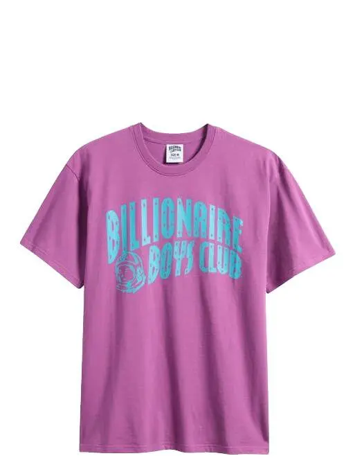 BILLIONAIRE BOYS CLUB Curve Logo Short Sleeve Graphic T-shirt - Amethyst