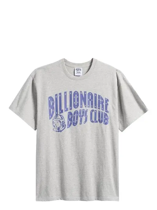 BILLIONAIRE BOYS CLUB Curve Logo Short Sleeve Graphic T-shirt - Heather Gr