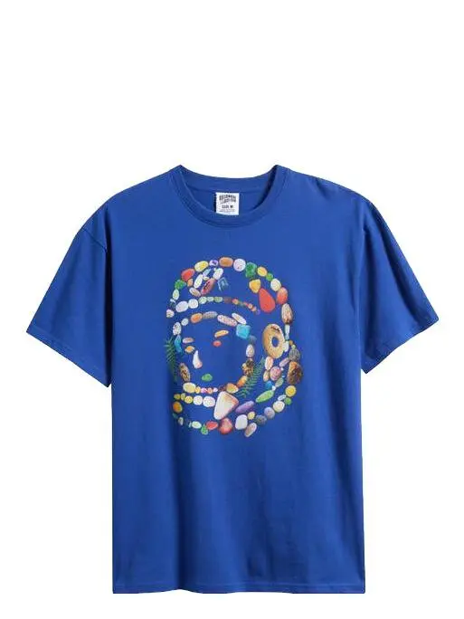 BILLIONAIRE BOYS CLUB Stones Spaceman Logo Graphic T-shirt - Sodalite Blue
