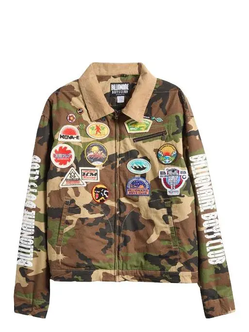 BILLIONAIRE BOYS CLUB Starcast Camo Ripstop Jacket - Kelp