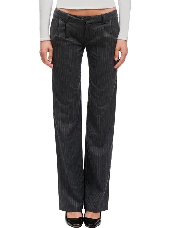 OW Lani Suit Pants - Grey Pinstripe