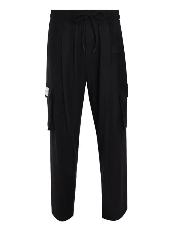 HINNOMINATE Drawstring Cargo Trousers - Black