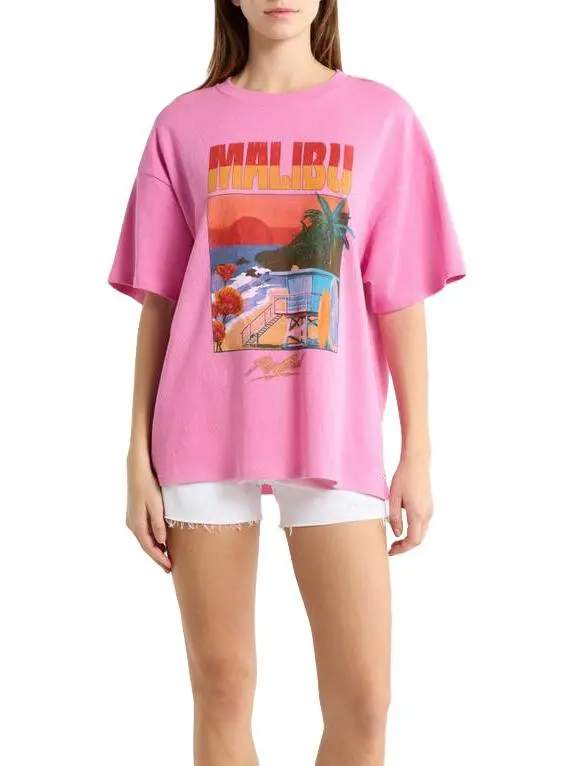 Rip Curl Hayley O Heritage Graphic T-shirt - Super Pink