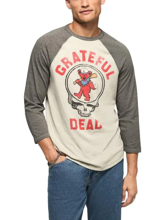 Lucky Brand Grateful Dead Graphic Baseball T-shirt - Black Multi