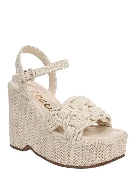 CIRCUS NY BY SAM EDELMAN Jackie Platform Wedge Sandals - Vanilla Bean