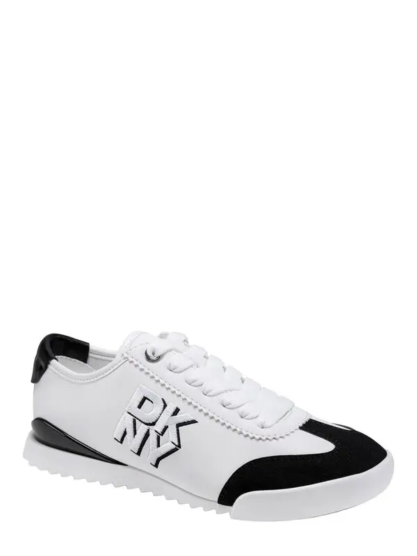 Dkny Eversley Lace-up Sneakers - White/black