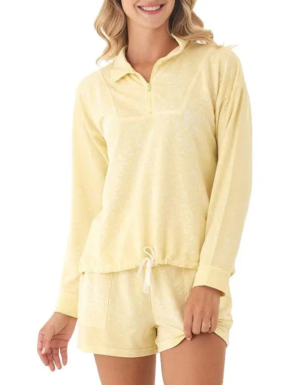 THREADS 4 THOUGHT Nyloa Terry Quarter Zip Top - Lemonade