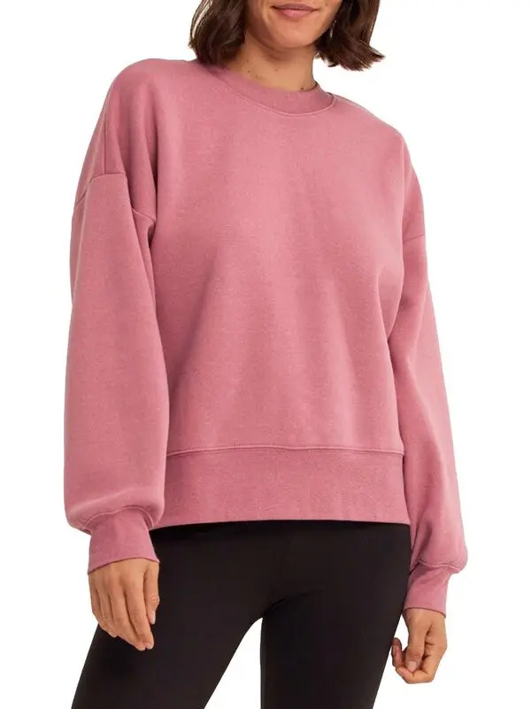 THREADS 4 THOUGHT Blaise Triblend Fleece Sweatshirt - Wild Rose
