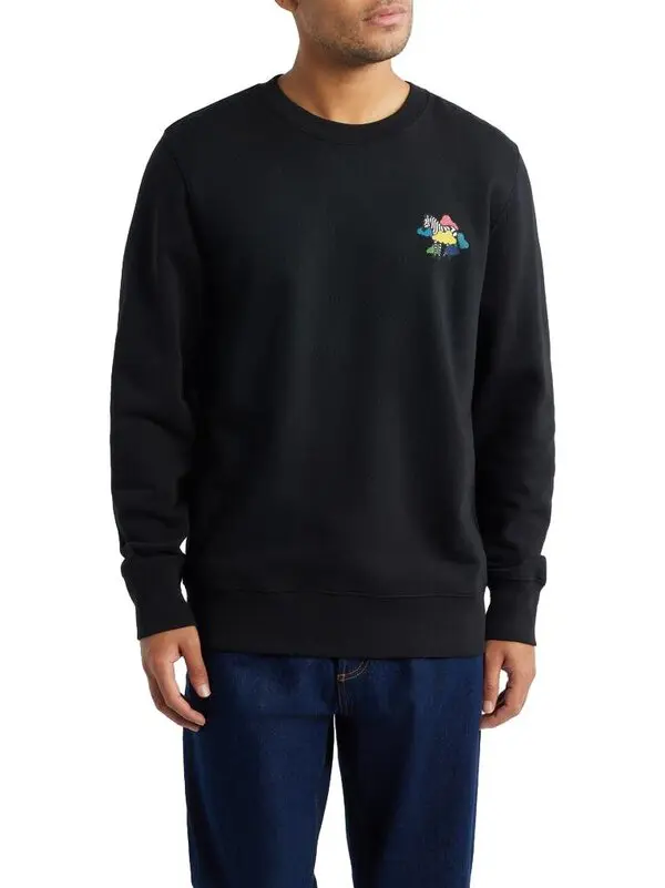 Paul Smith Regular Fit Graphic Sweatshirt - Black